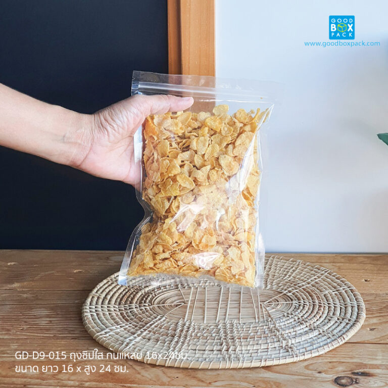 ถุงซิปใส ก้นแหลม 16x24ซม. - Goodboxpack