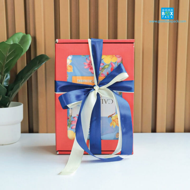 ริบบิ้นผ้าซาติน ไซส์ 1นิ้วx25หลา สีแดง - Goodboxpack